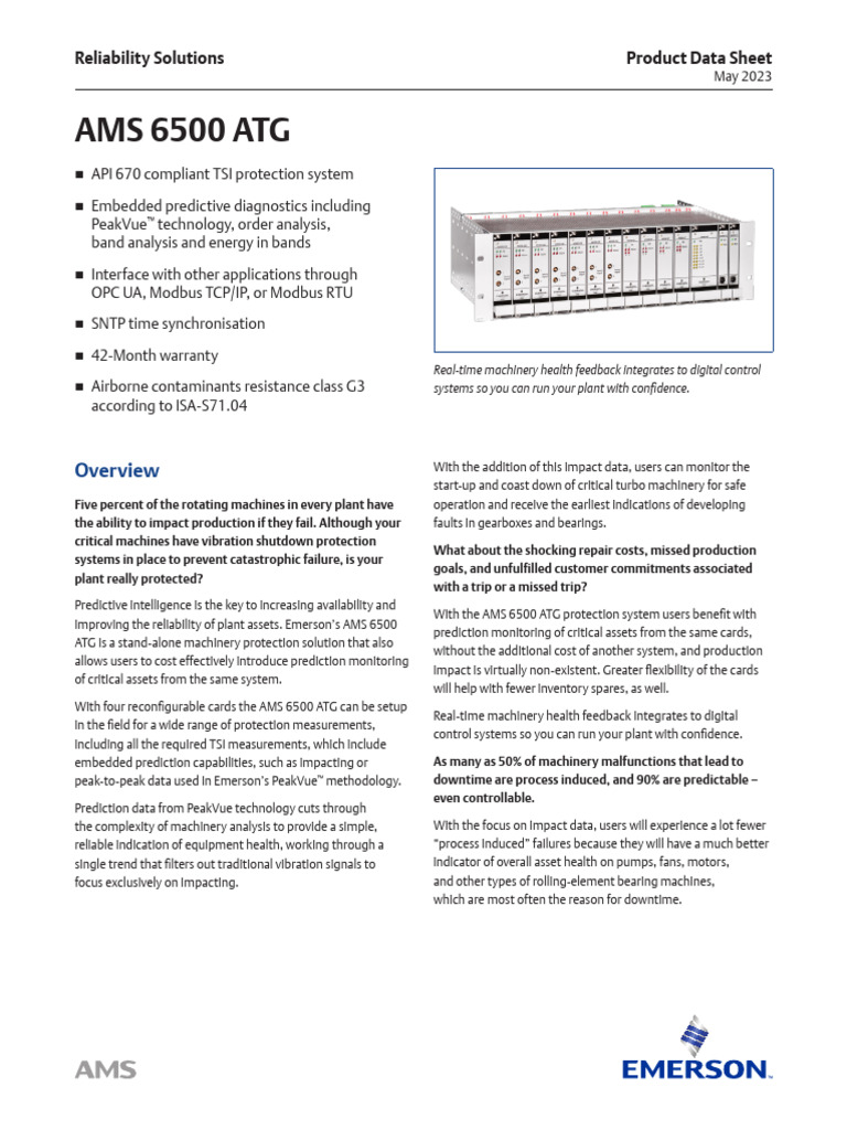 Product Data Sheet Ams 6500 Atg Ams en 40162 | Download Free PDF ...