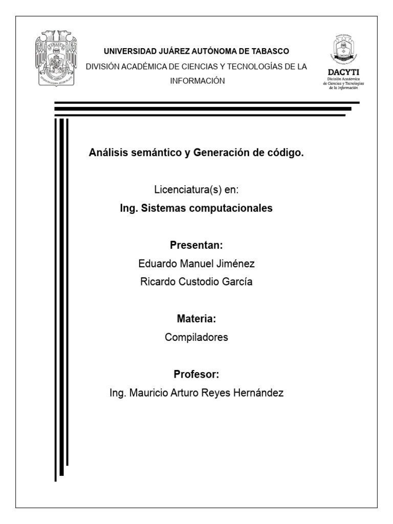 Generación de Código Intermedio (Esquema de Generación).PDF | PDF | Compilador | Programa de ...