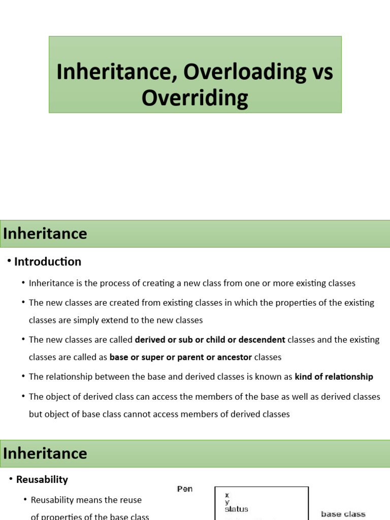 8 Inheritance | PDF | Inheritance (Object Oriented Programming) | Class (Computer Programming)