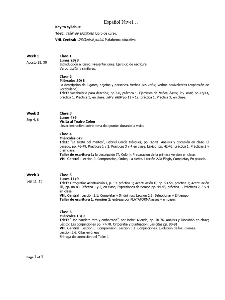 Plan de Estudios Español 2023 | PDF | Lingüística | Gramática