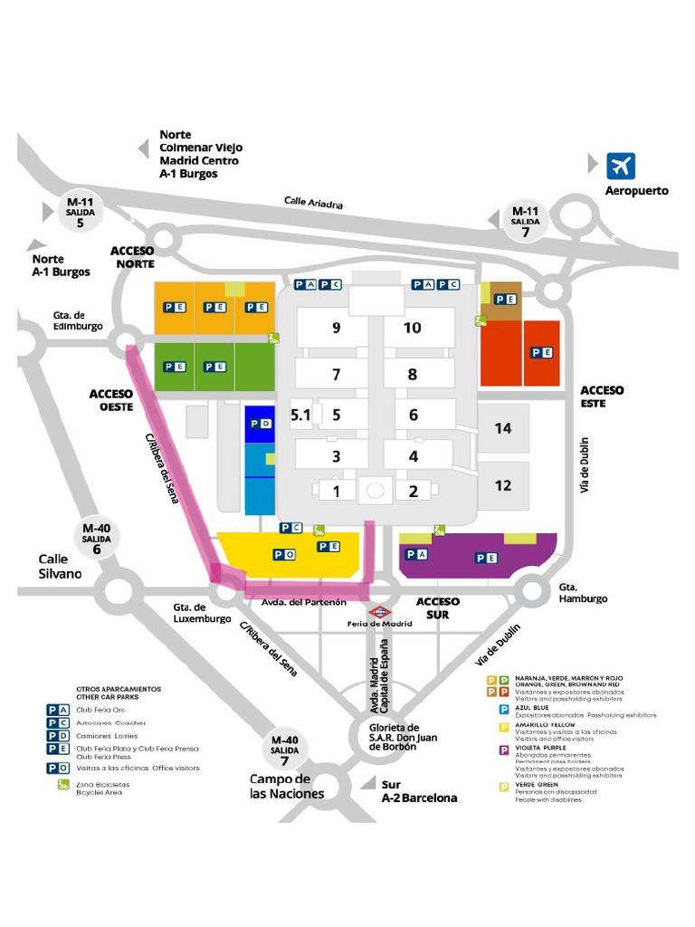 Plano acceso Ifema | PDF