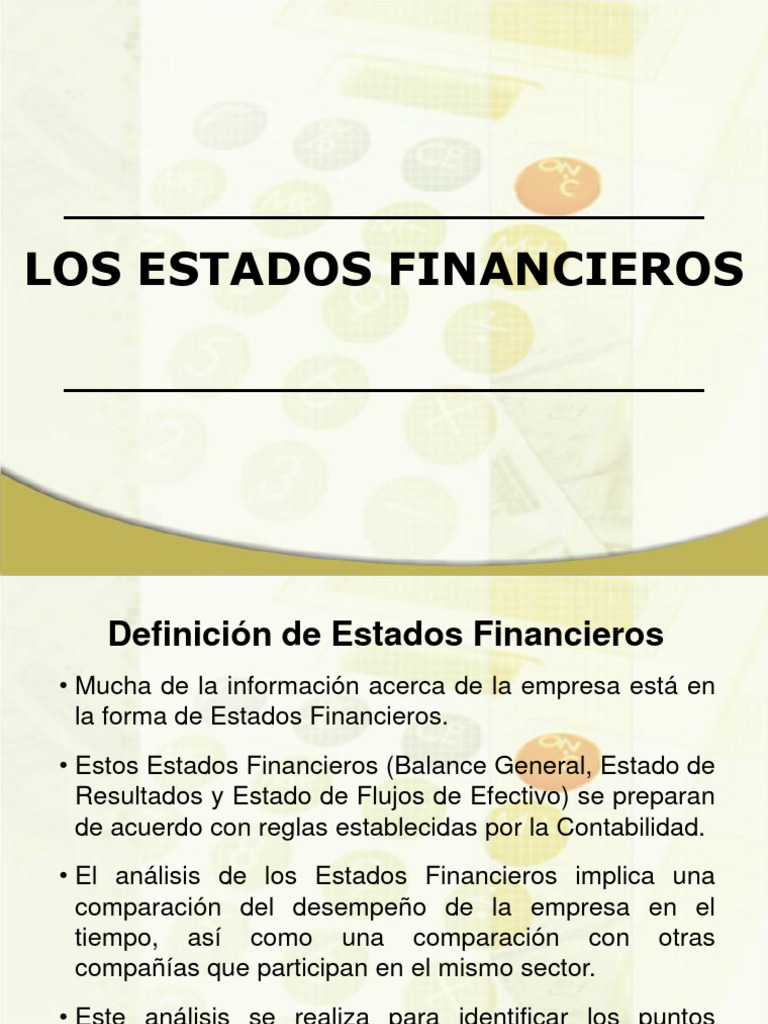 Estados Financieros | Descargar gratis PDF | Activo fijo | Hoja de balance