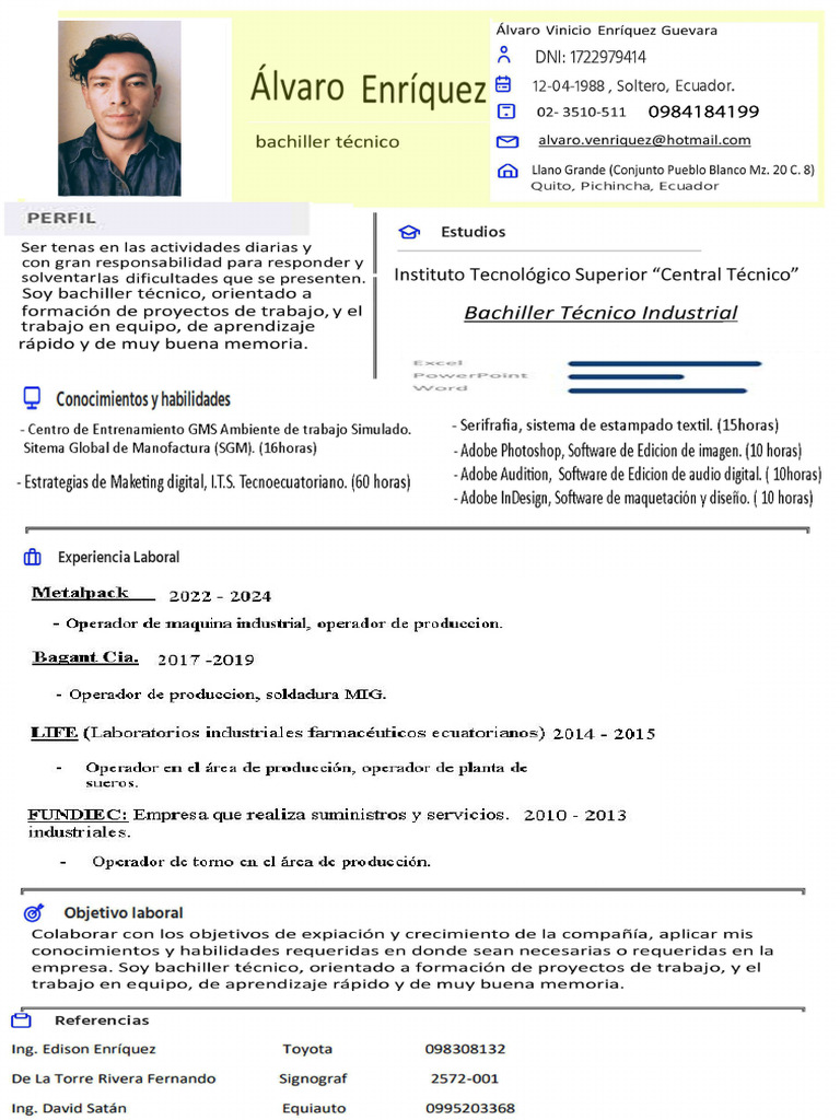 2024 CV Alvaro Enriquez | PDF