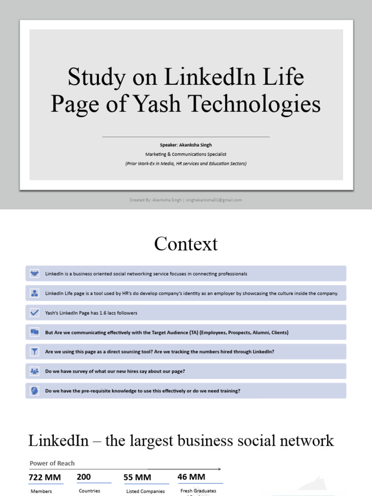 LinkedIn Life Page Study & Strategy | PDF | Recruitment | Linked In
