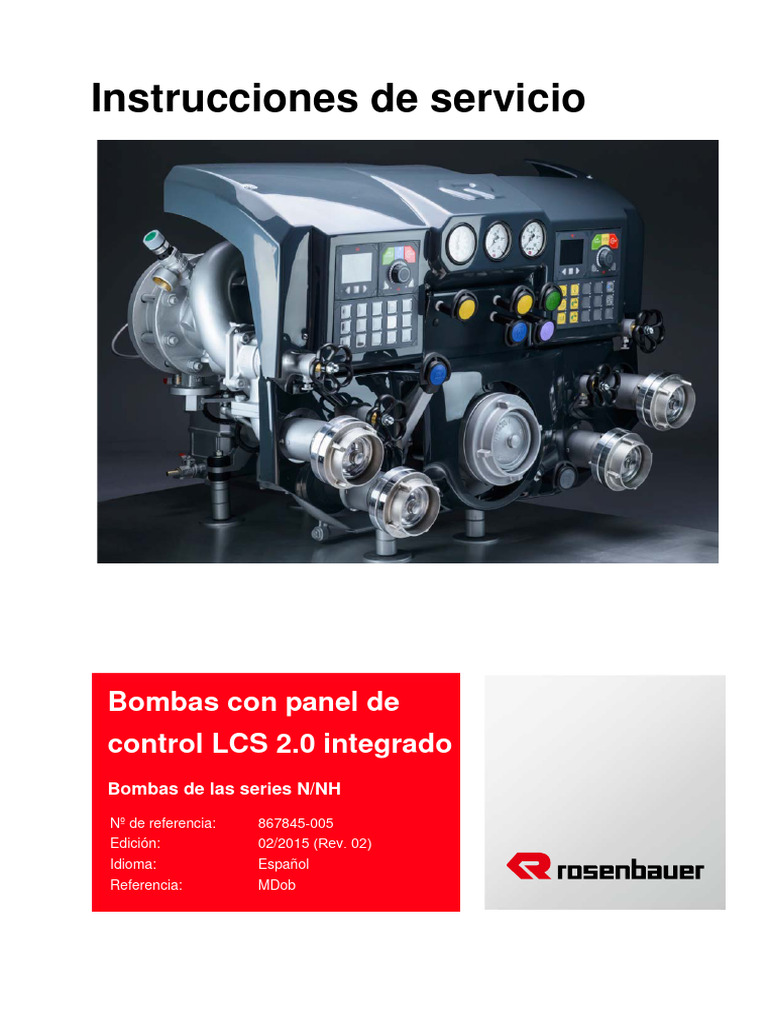 2 - Manual general operación y mantenimiento de bomba NH35 con panel LCS 2.0 | PDF