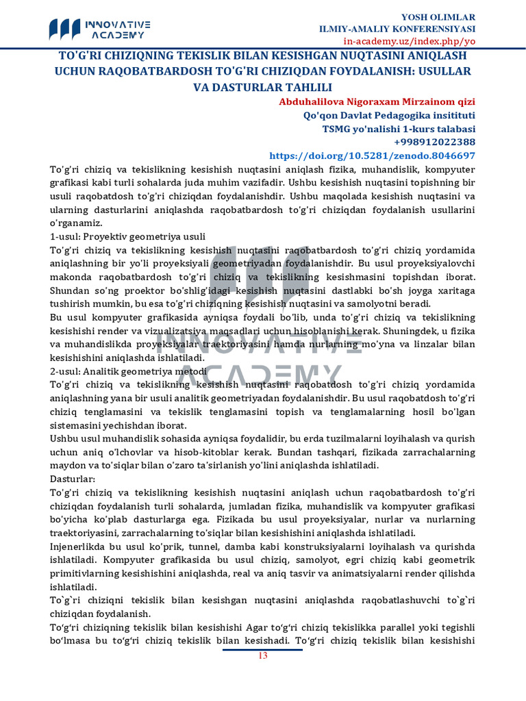 Yosh Olimlar 0804 | PDF