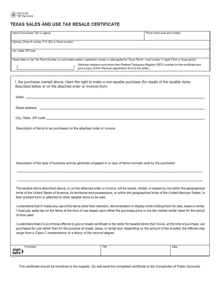 Tax Exempt Form | PDF | Sales Taxes In The United States | Use Tax