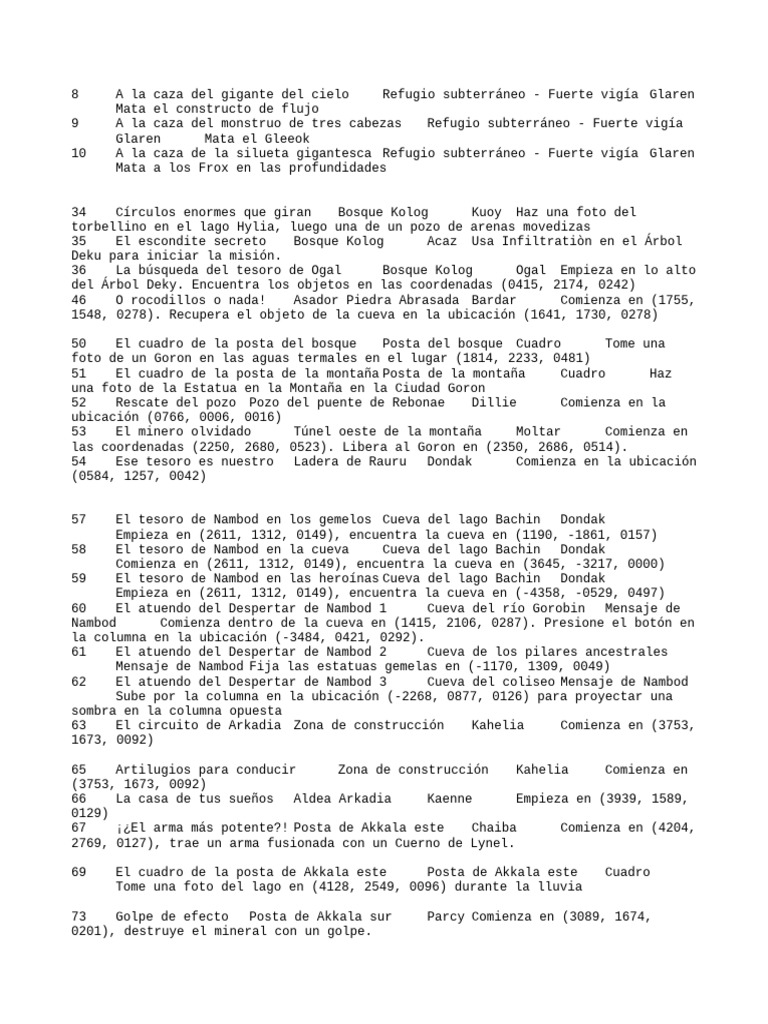 Misiones Totkk | PDF