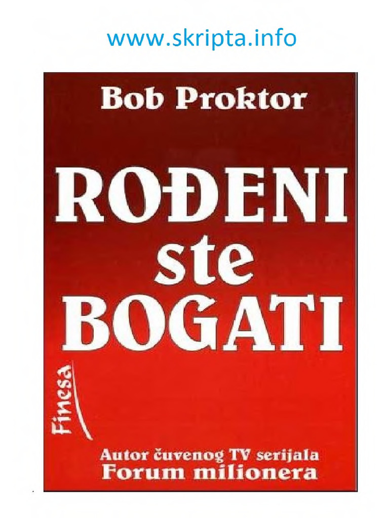 Rodjeni Ste Bogati Bob Proktor | PDF