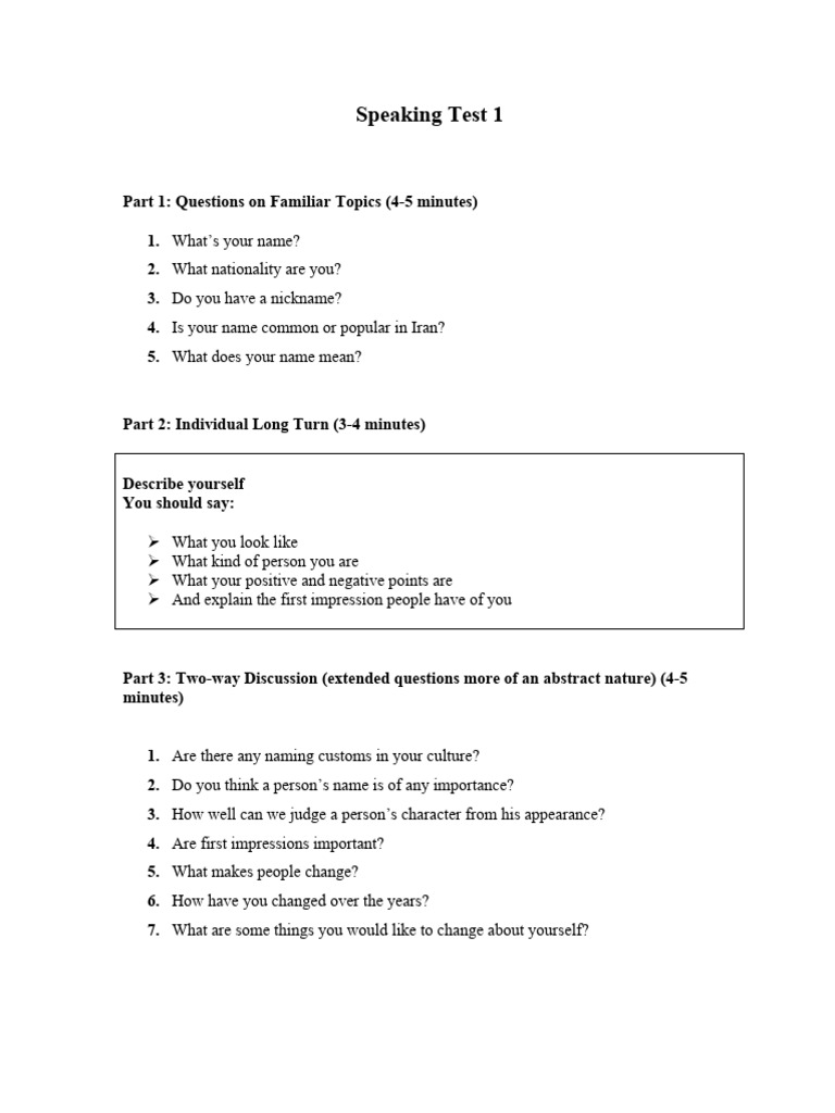 Speaking Samples 1 For Celpip Speaking | PDF