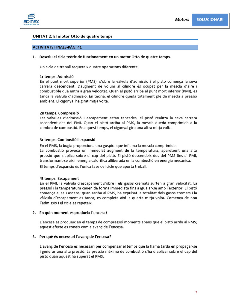 UT02 Solucionari Motors | PDF