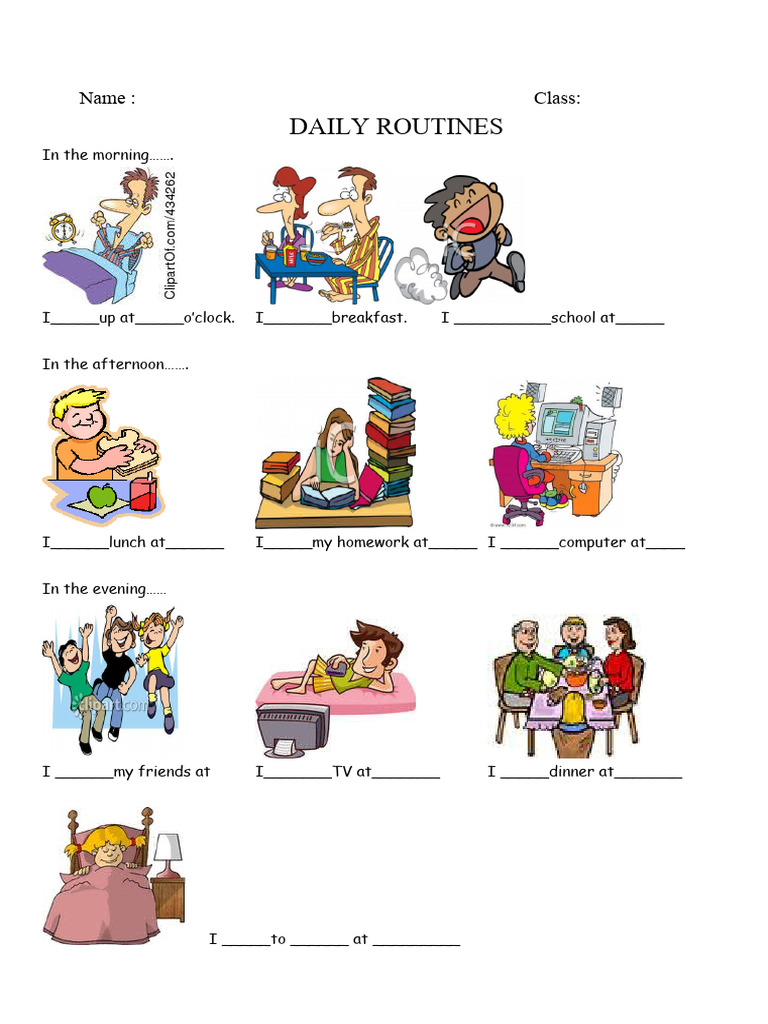 Talk About Daily Routine | PDF | Language Arts & Discipline | Self ...
