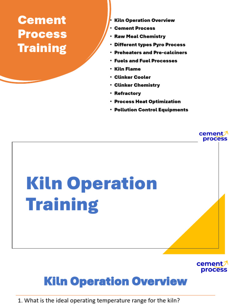 Cement Process Training Overview | PDF | Cement | Refractory