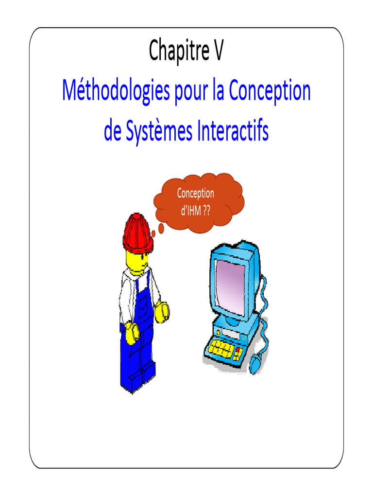 Méthodes de Conception d'IHM Interactives | PDF | Application ...