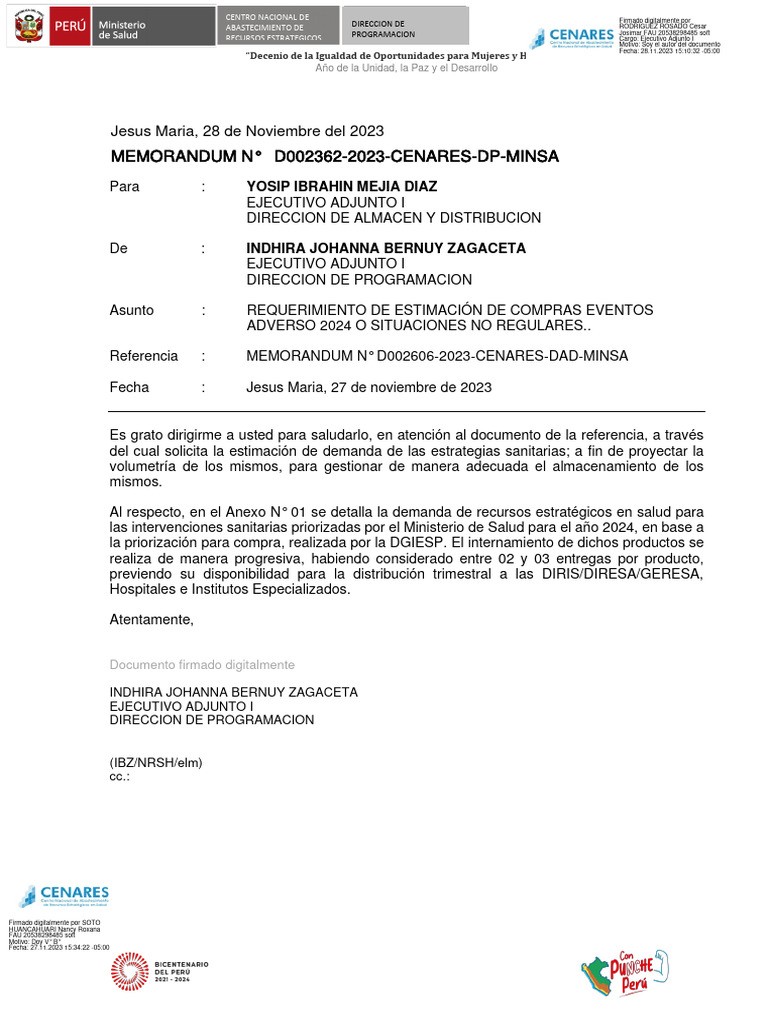 MEMORANDUM-002362-2023-CENARES-DP | PDF | Tuberculosis | Mycobacterium