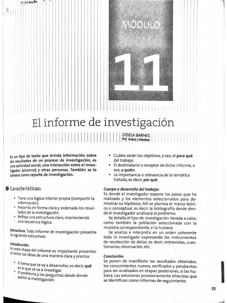 informe de investigacion | PDF