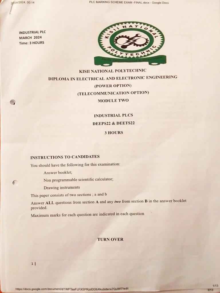 PLC Questions and Answers | PDF