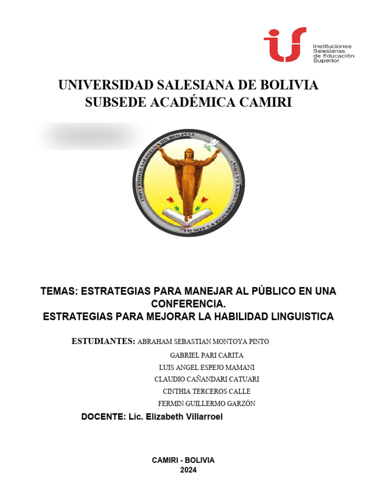 Informe SBMP-1 | PDF | Lingüística | Comunicación