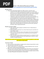 Internal Structure of Cities Models | PDF | Economies | Urbanization