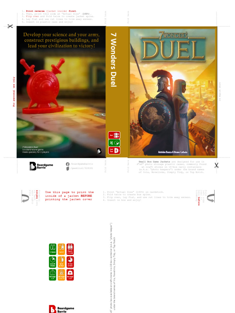 SBG Jacket - 7 Wonders Duel | PDF