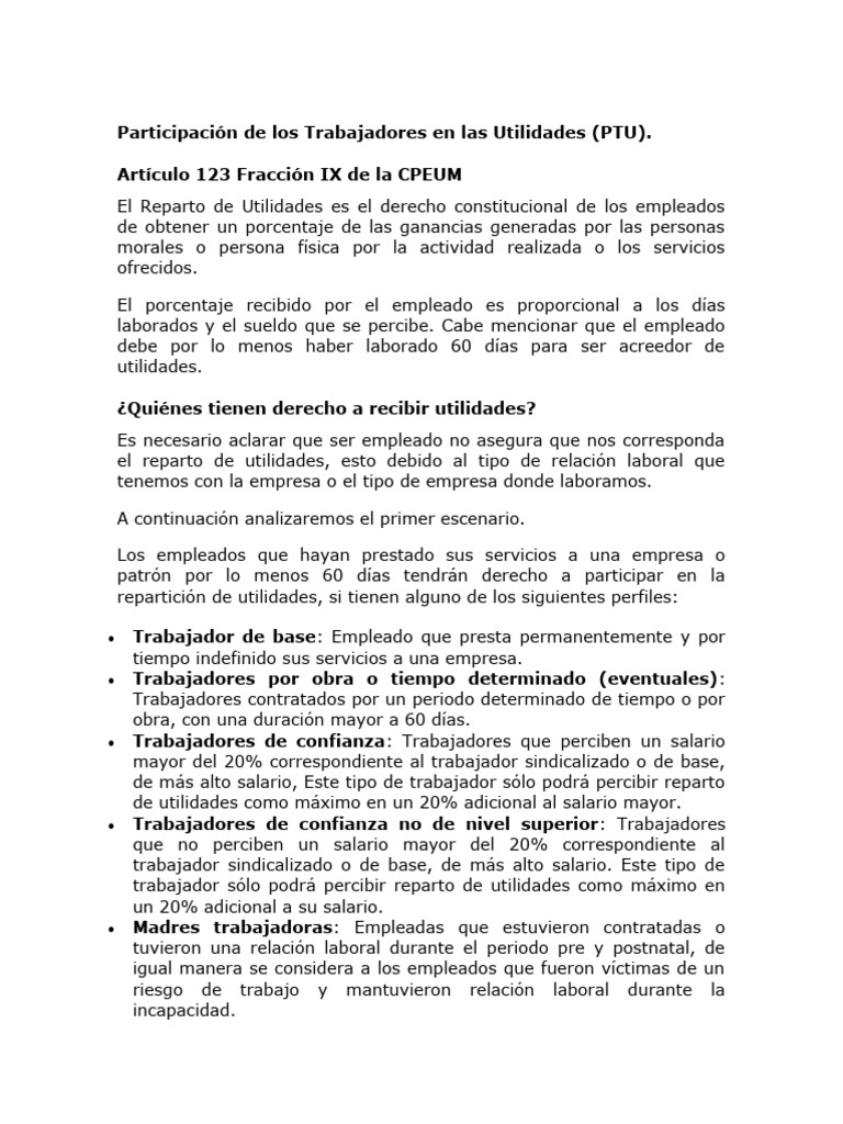 PTU | PDF | Salario | Business