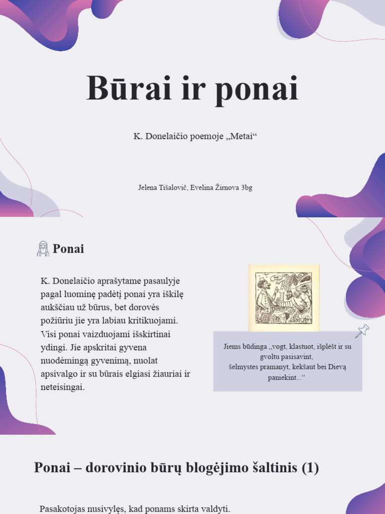 Būrai Ir Ponai | PDF