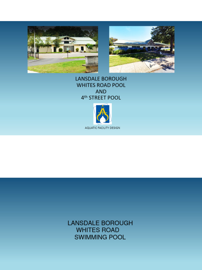 Lansdale Pool Renovation Plans | PDF | Swimming Pool | Water Sports