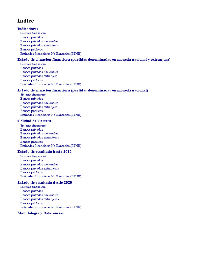 InfBanc Anexo | PDF | Bancos | Contabilidad