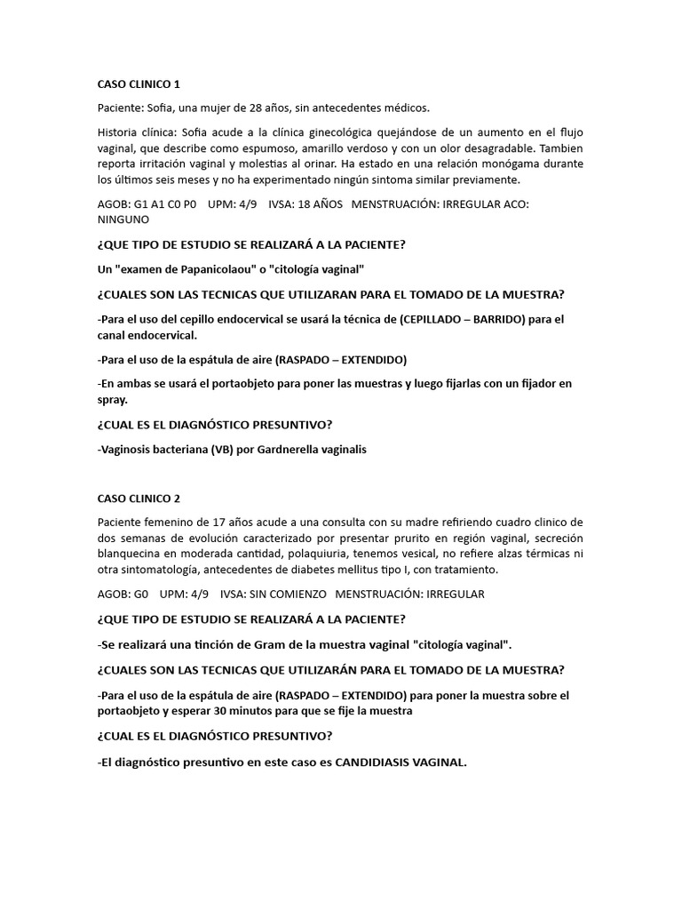 Caso Clinico Patologia | PDF | Medicina CLINICA | Especialidades Medicas Caso Clinico Patologia | PDF | Medicina CLINICA | Especialidades Medicas