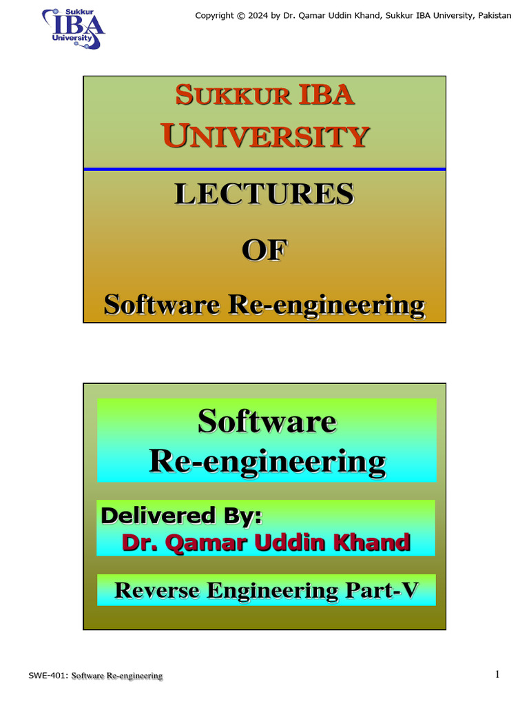 S2024 SWE-401 SRENG Lecture 07 | PDF | Software | Server (Computing)