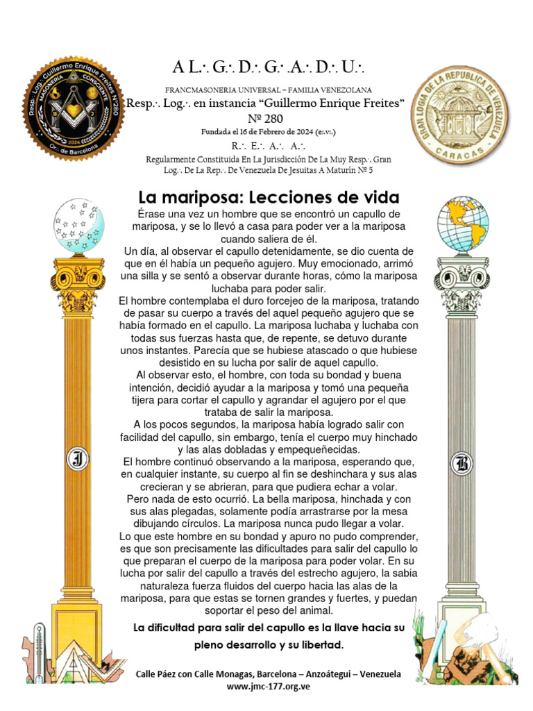 Editorial VM Tenida Aprendiz 26-04-2024 | PDF | Religión y espiritualidad