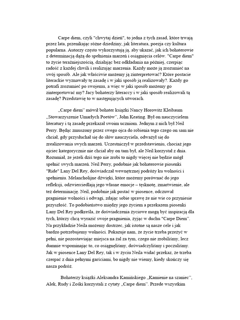 Carpe - Diem 1 | PDF