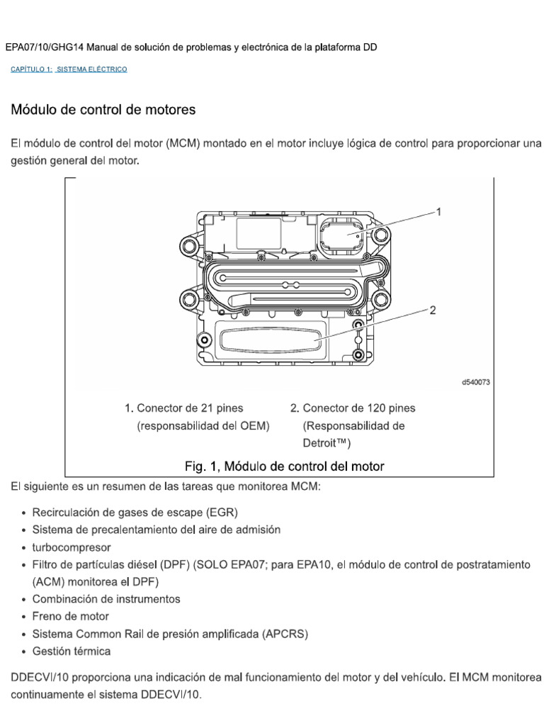 Modulo Motor DD15 | PDF