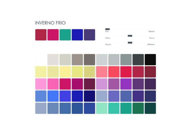 paleta de cores inverno frio | PDF