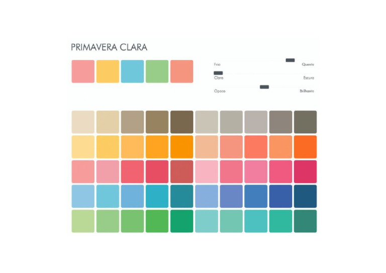 Paleta de Cores Primavera Clara | PDF