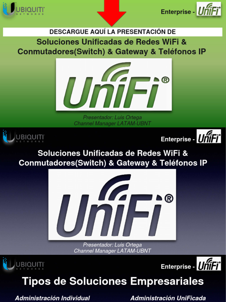 UniFi Presentacion | PDF | Ieee 802.11 | Wifi
