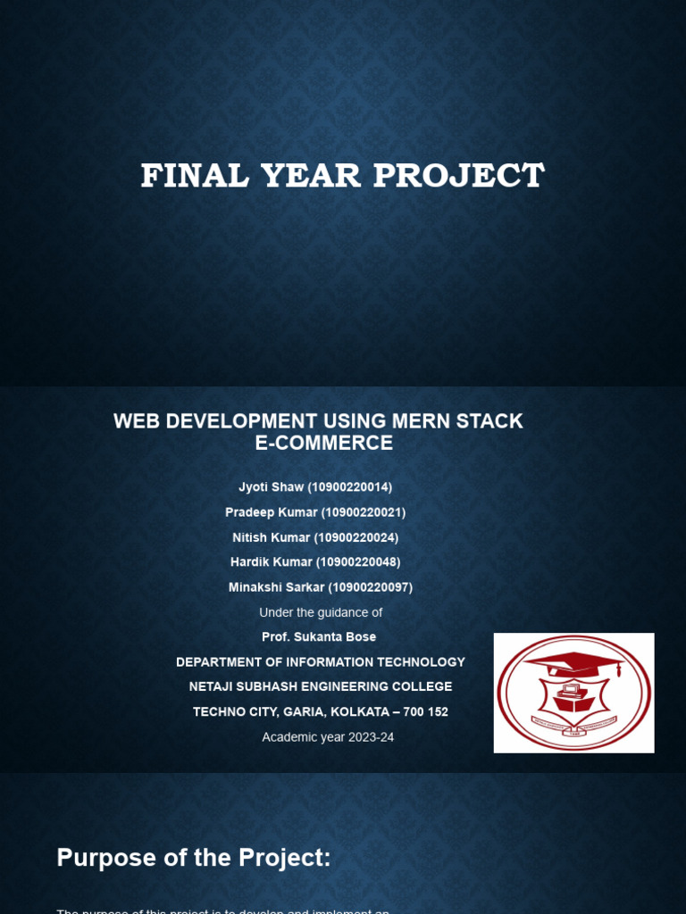 MERN Stack E-Commerce Web Development | PDF | World Wide Web | Internet & Web