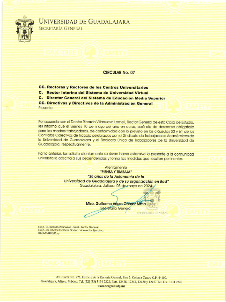 Circular 07-2024 | PDF