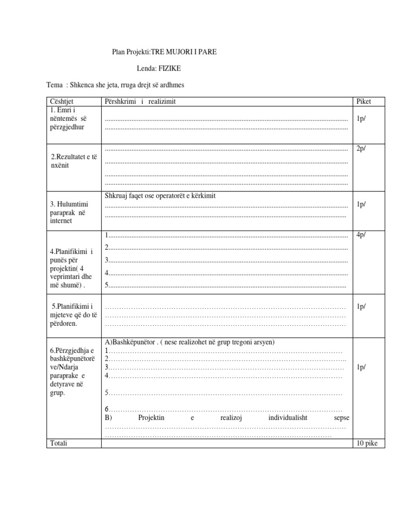 Flete Projekti-2 | PDF