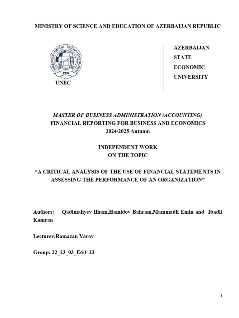 Financial reporting | PDF | Financial Statement | Business