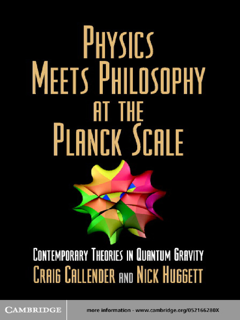 Physics Meets Philosophy at the Planck Scale Contemporary Theories in ...