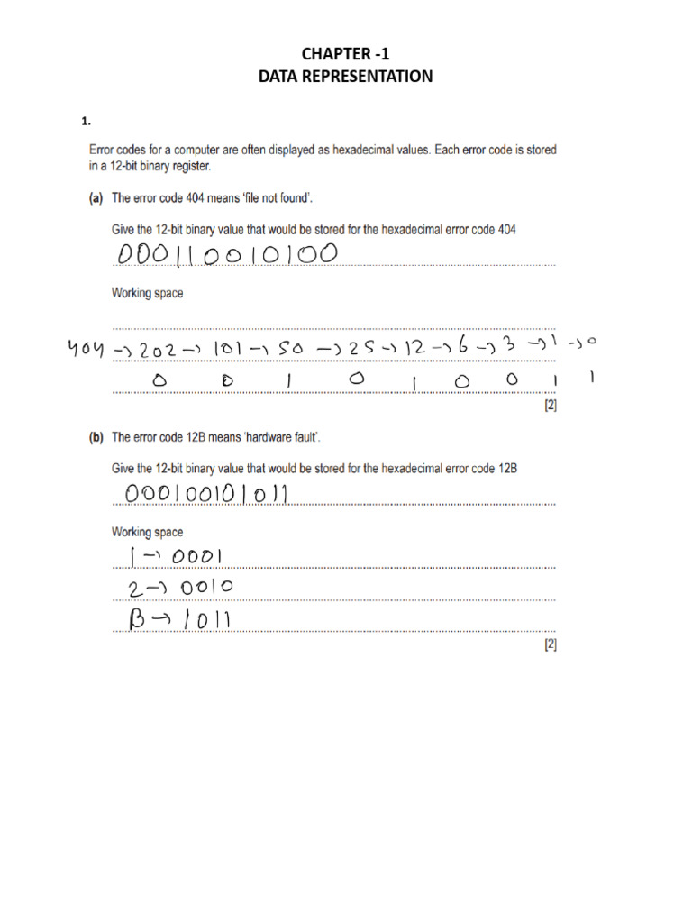 Understanding Data Representation | PDF