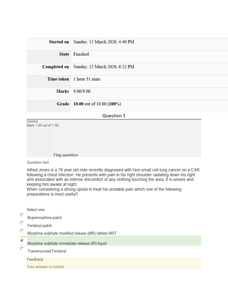 T37 Palliative | PDF | Pain | Back Pain