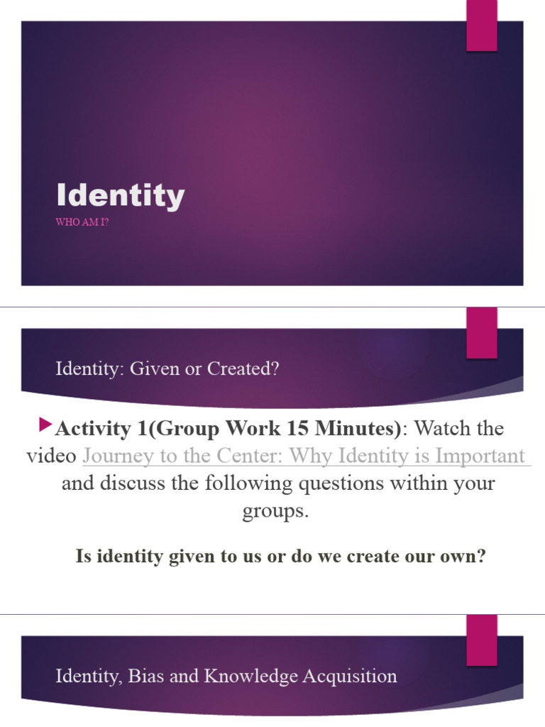 G11 C03L1 Identity and Knowledge Acquisition | PDF
