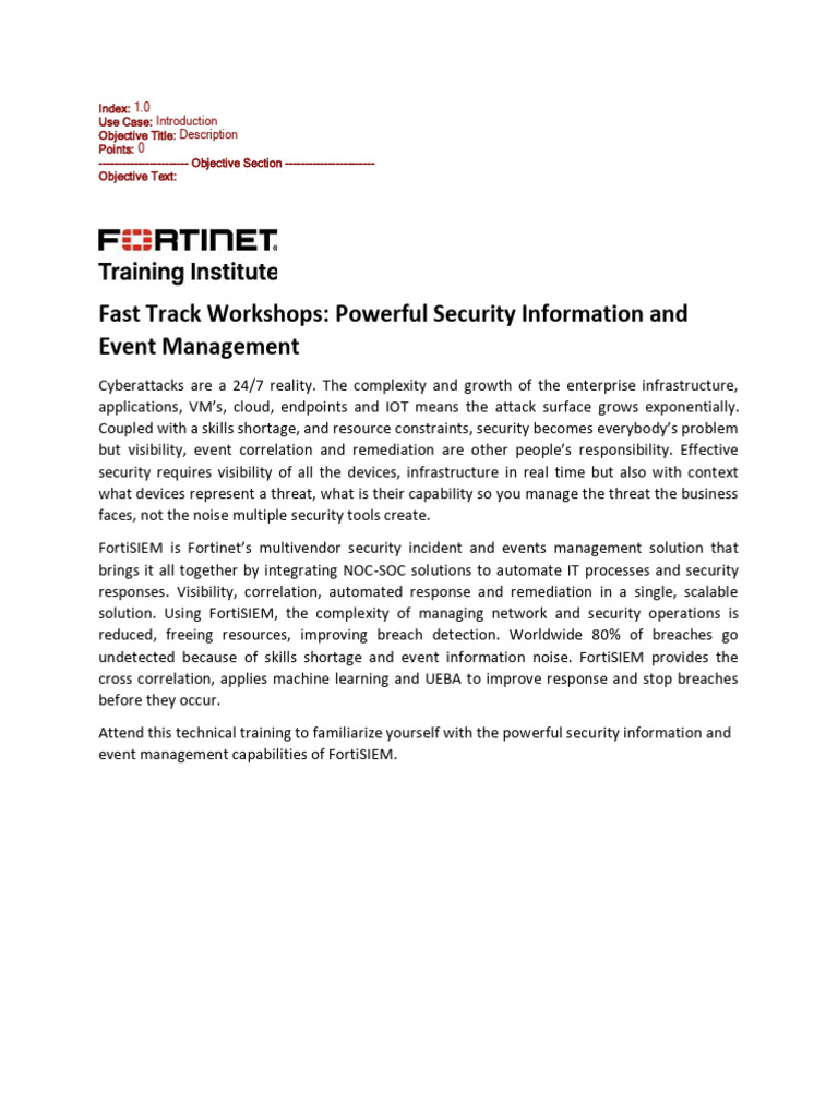 Lab Guide - FortiSIEM | PDF | Computer Security | Security
