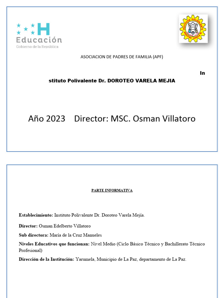 Poa de Pradres de Familia (Apf) 2023 Actualizado | PDF