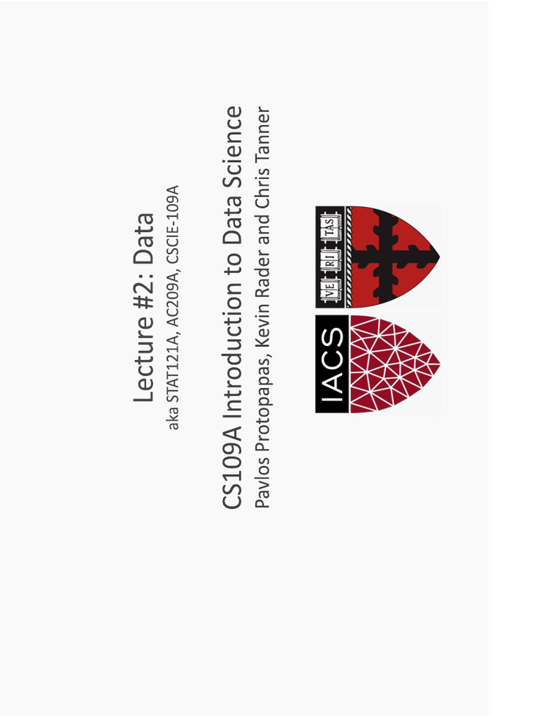 Lecture 2 Data | PDF