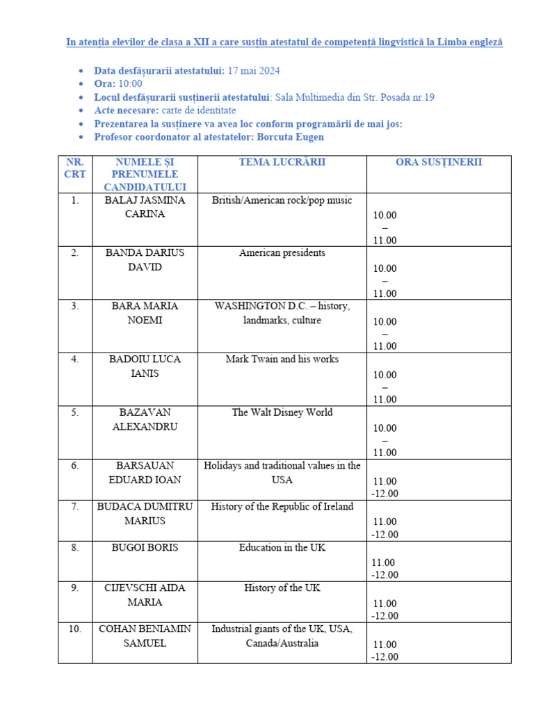 Programare Atestate 2024 | PDF