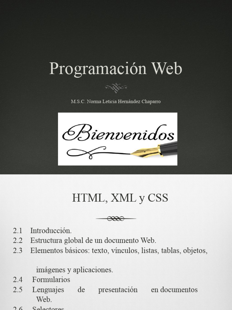 UNIDAD 2 - HTML, XML y CSS - 1 | PDF | HTML | Red mundial UNIDAD 2 - HTML, XML y CSS - 1 | PDF | HTML | Red mundial
