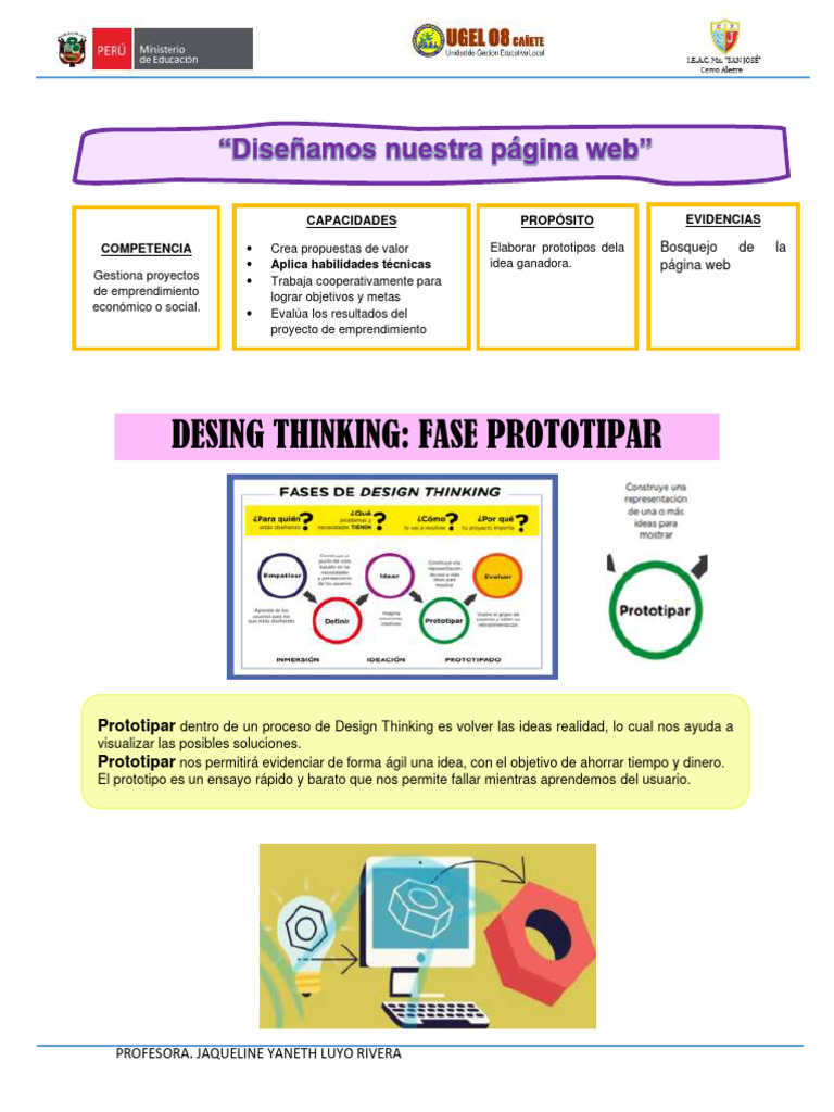 Ficha-De-Actividad 4-Fase-Prototipar-Eda3-Ept-Segundo-Grado | PDF | Red mundial | Internet y web
